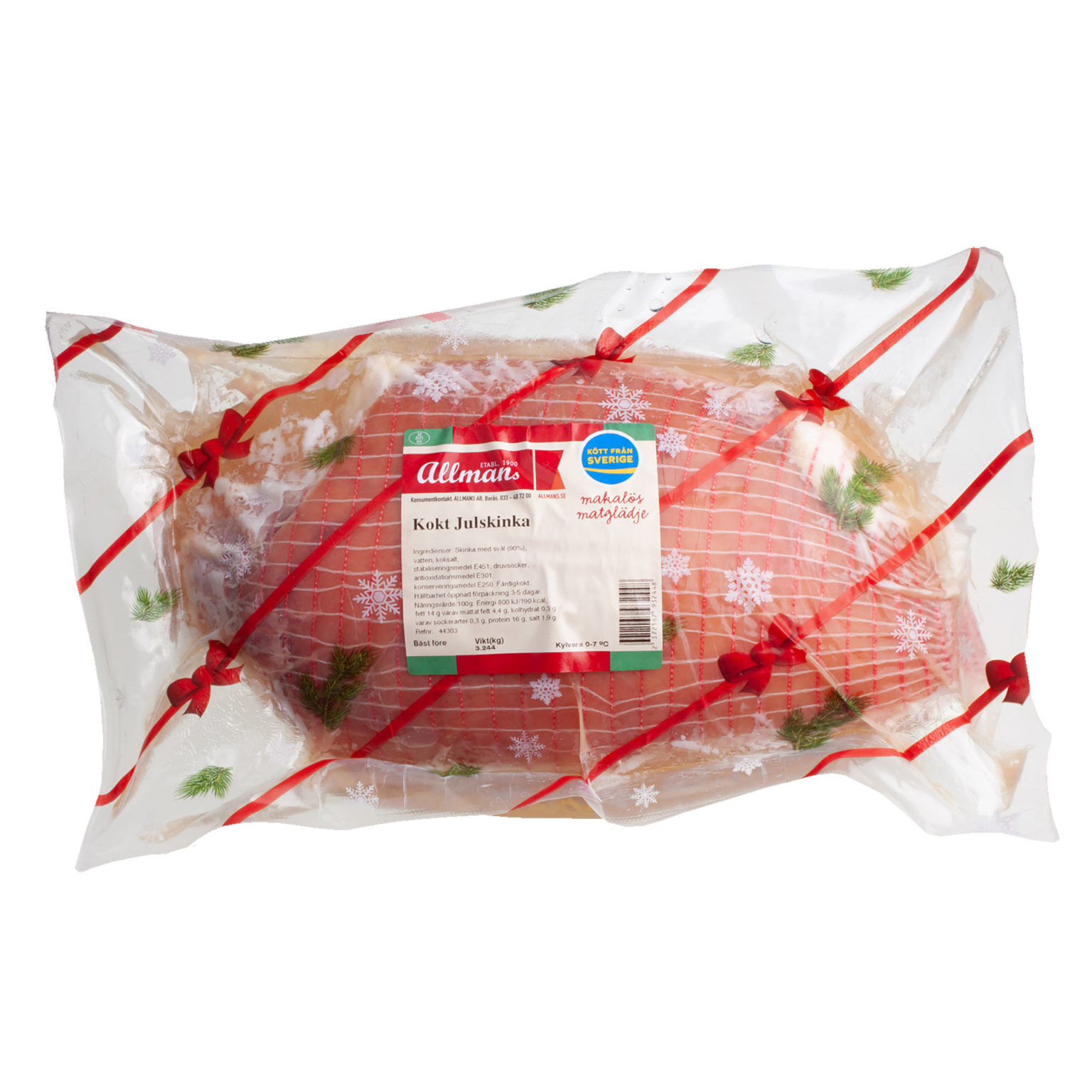 Kokt Julskinka 2,5-4,0 kg - Allmans